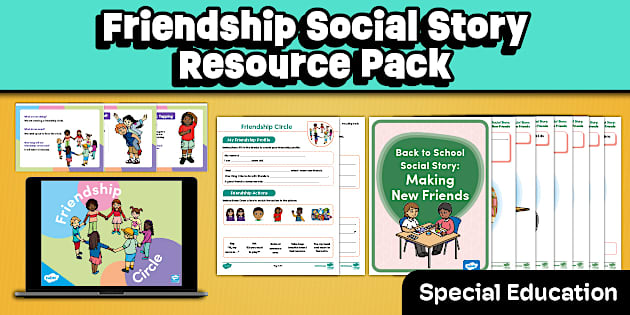 Friendship Social Story Resource Pack for Special Education