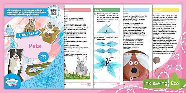 Pets Activities and Crafts for Kids - Twinkl
