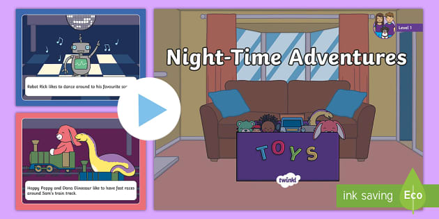 Level 1 Toys Characters - Night-Time Adventures Story PowerPoint