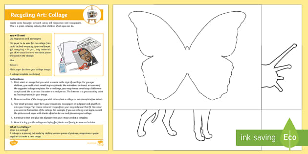 Recycling Art: Collage Activity (teacher made)