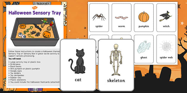 Halloween Sensory Tray (teacher made)