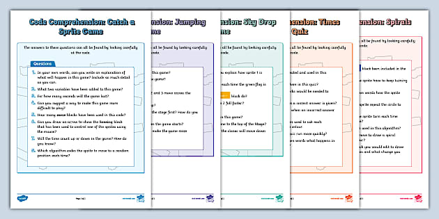 Uks2 Code Comprehension With Scratch Teacher Made Twinkl