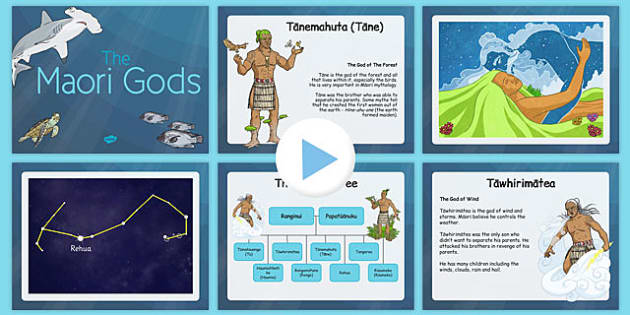 Māori Gods PowerPoint - New Zealand Legends (teacher made)