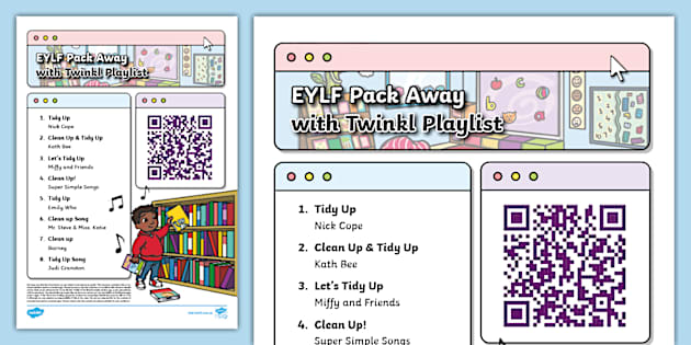 Kindergarten Pack Away with Twinkl Playlist (Teacher-Made)