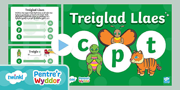 Pŵerbwynt Ffoneg er mwyn dysgu am y Treiglad Llaes - Twinkl