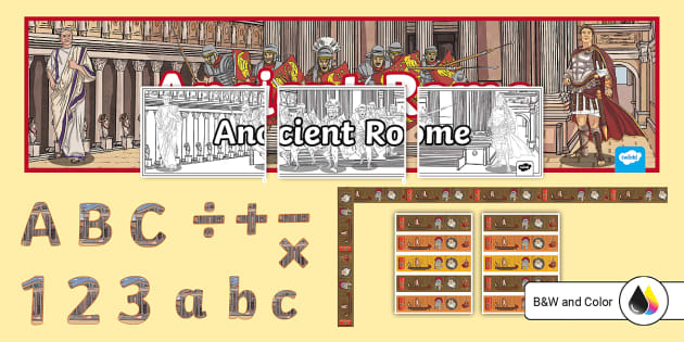 Ancient Rome Bulletin Board Pack (teacher made) - Twinkl