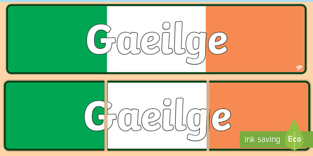 Gaeilge Display Banner | Acmhainní Gaeilge | Twinkl