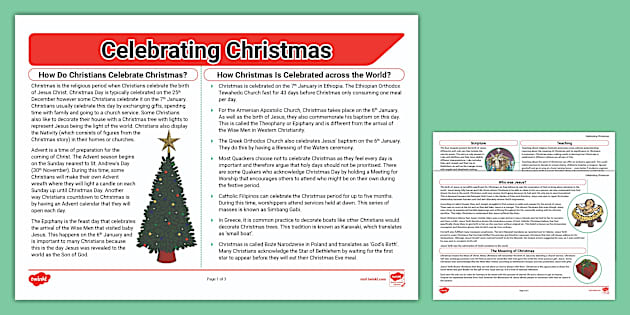 RE CPD - Celebrating Christmas (teacher made) - Twinkl