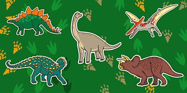 Set di Dinosauri da Ritagliare - Twinkl