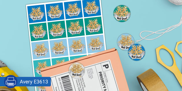 Christmas Snowflakes - 'Well Done' - Reward Stickers