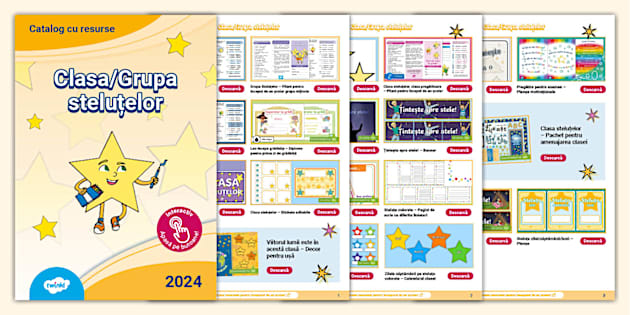 FREE! - Clasa/Grupa steluțelor – Catalog cu resurse