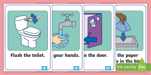 Twinkl Symbols: Bathroom Visual Prompts (teacher made)