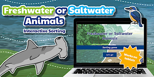 Freshwater or Saltwater Animals Interactive Sorting