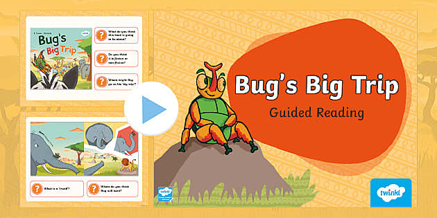 Bug's Big Trip: KS1 Guided Reading Questions PowerPoint