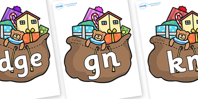 Silent Letters on Christmas Presents (teacher made) - Twinkl