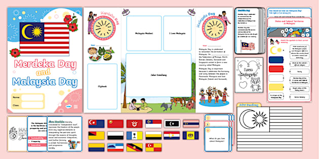 Merdeka Day and Malaysia Day Lapbook Ideas (teacher made)