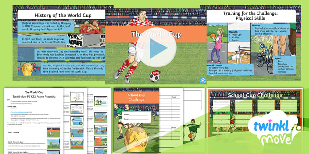 Twinkl Move PE - KS2 The World Cup Active Assembly
