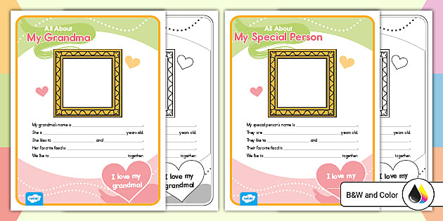 All About My Grandma Hecho Por Educadores All About My Grandma Hecho Por Educadores