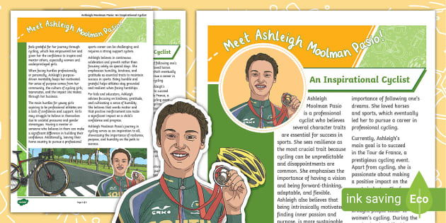 FREE! - Ashleigh Moolman Pasio: An Inspirational Cyclist – Comprehension