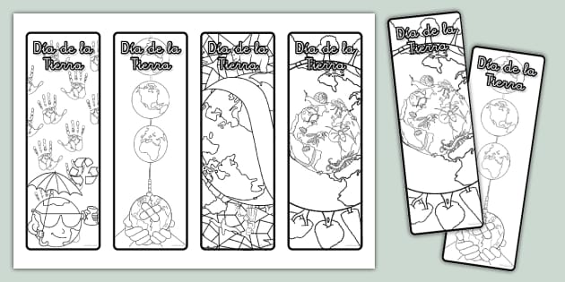 Marcapáginas: Día de la Tierra (teacher made) - Twinkl