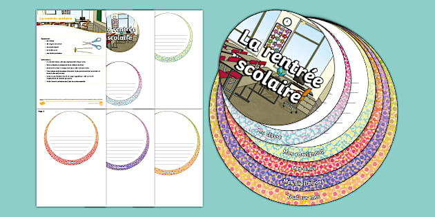 Livret rond : La rentrée scolaire (Hecho por educadores)