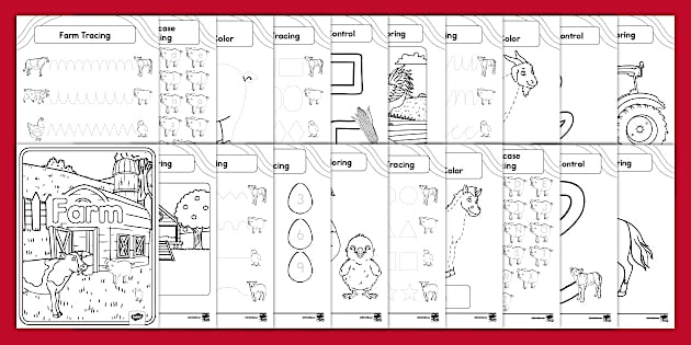 Farm Toddler Busy Book (teacher made) - Twinkl