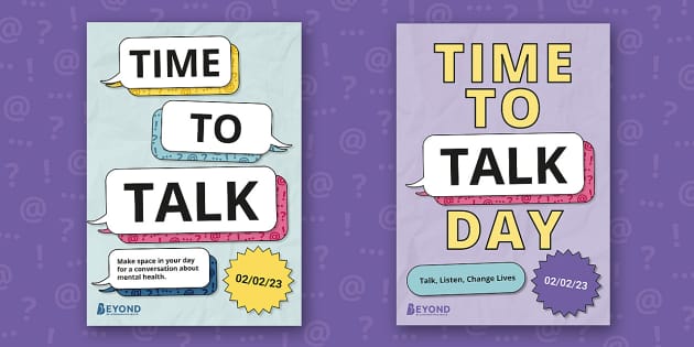 Time to Talk Day Display Poster (l'insegnante ha fatto)