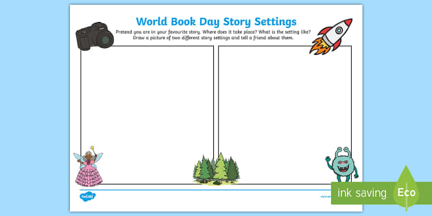 FREE! - World Book Day Story Settings Take a Photo Worksheet