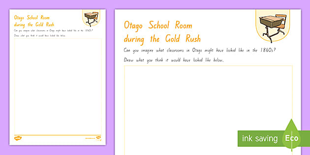 Otago School Rooms during the Gold Rush (teacher made)