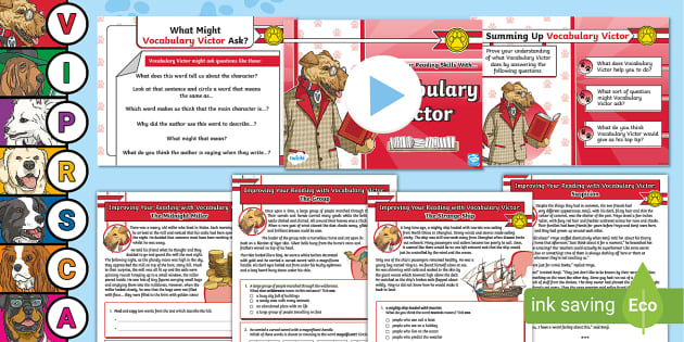 Improving Your Reading Skills - Vocabulary Victor Pack