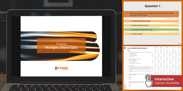 AQA GCSE Energy Quiz Bundle (teacher made) - Twinkl