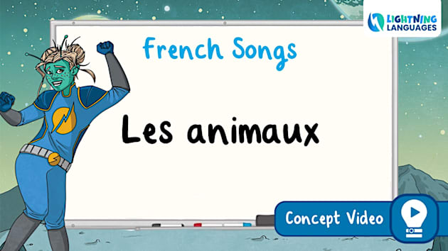 👉 Lightning Languages | French | Pets Song Concept Video