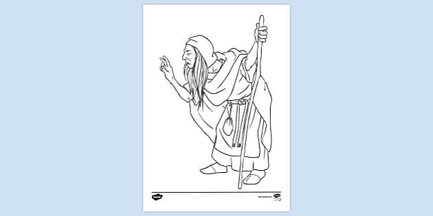 Cailleach Colouring Sheet