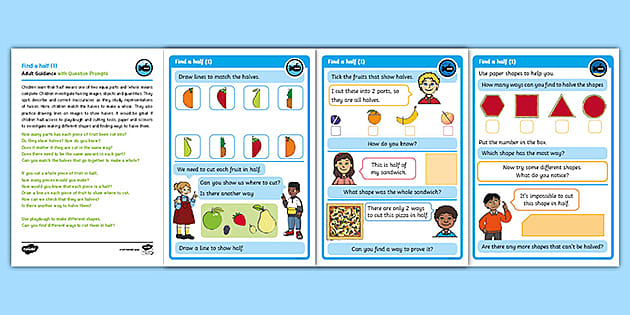 👉 White Rose Maths Compatible Year 1 Find a half (1)