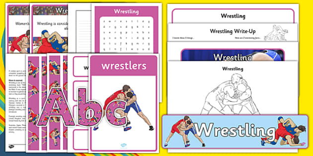 The Olympics Wrestling Resource Pack (teacher made)