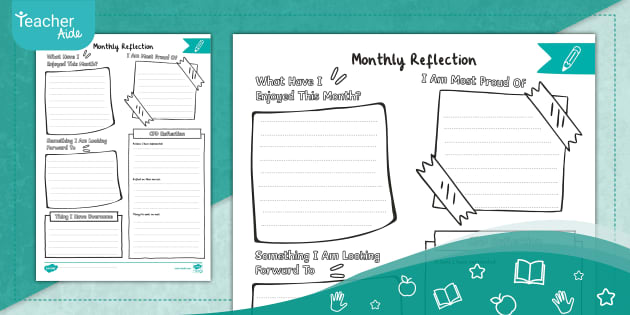 Teacher Aide | Monthly Reflection (teacher made) - Twinkl