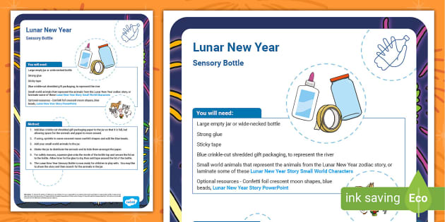 Lunar New Year Sensory Bottle | Twinkl (teacher made)