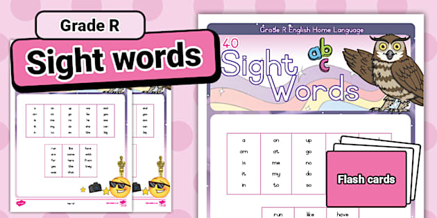Sight Words for Grade R