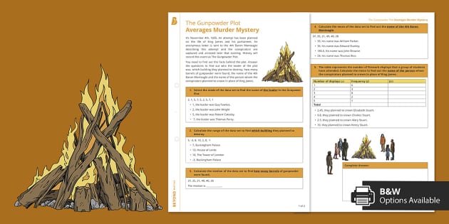 👉 Averages Gunpowder Plot Murder Mystery | Beyond Maths