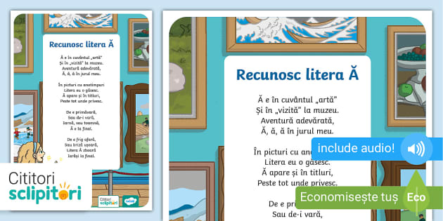 Litera Ă: Recunosc litera Ă – Cântec pentru copii