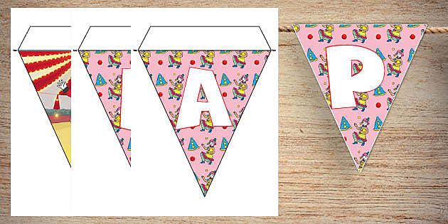 Circus Birthday Bunting | Twinkl Party (teacher made)