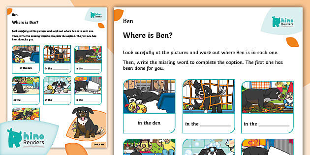 Level 2b Ben: Where Is Ben? | CVC Words to Read - Twinkl