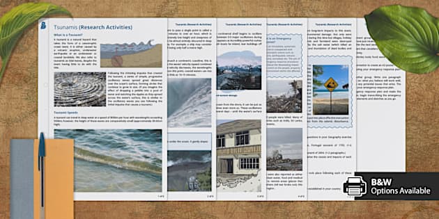 Tsunamis (Research Activities) (Hecho por educadores)