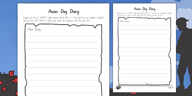 Anzac Day Template | Twinkl Learning Resources
