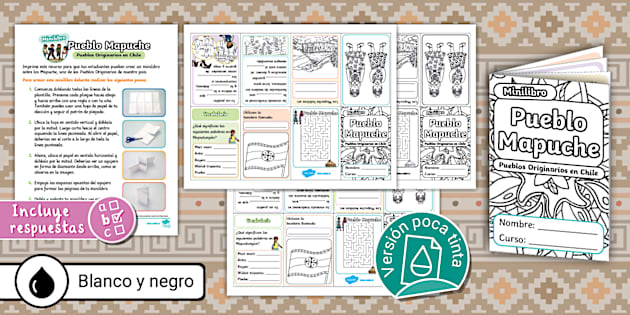 pueblos originarios | mapuche | mini libro | Chile | Historia