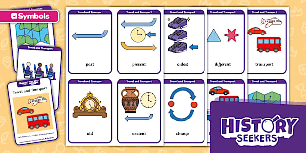 Twinkl Symbols: Travel and Transport: Flashcards