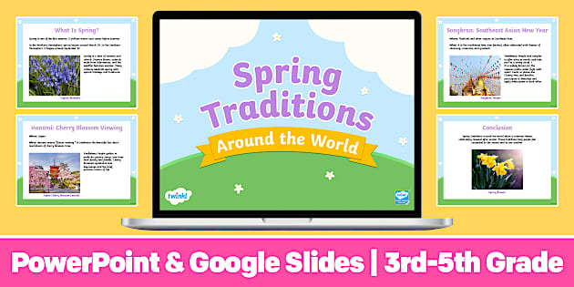 Spring Traditions Around the World PowerPoint & Google Slides for 3rd ...