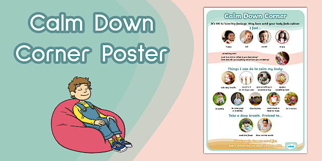 Calm Down Corner Poster