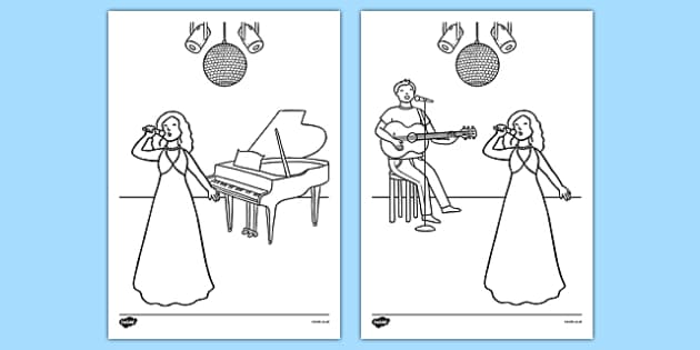 Eurovision Colouring Sheets (teacher made)
