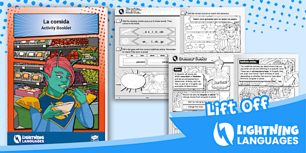 👉 Lightning Languages | Spanish Food Activity Booklet - Twinkl